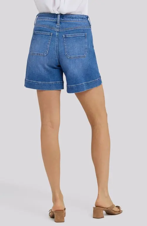NYDJ Ella Patch Pocket Denim Shorts