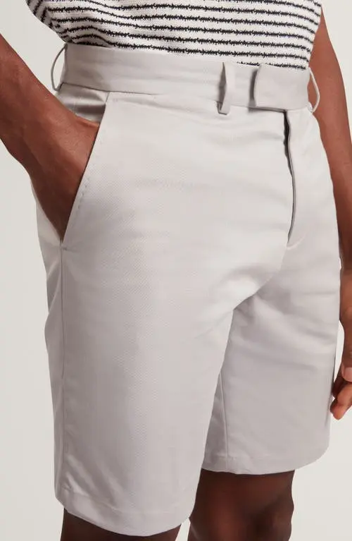 Ted Baker London Slim-fit Stretch-cotton Chino Shorts - Lt-grey