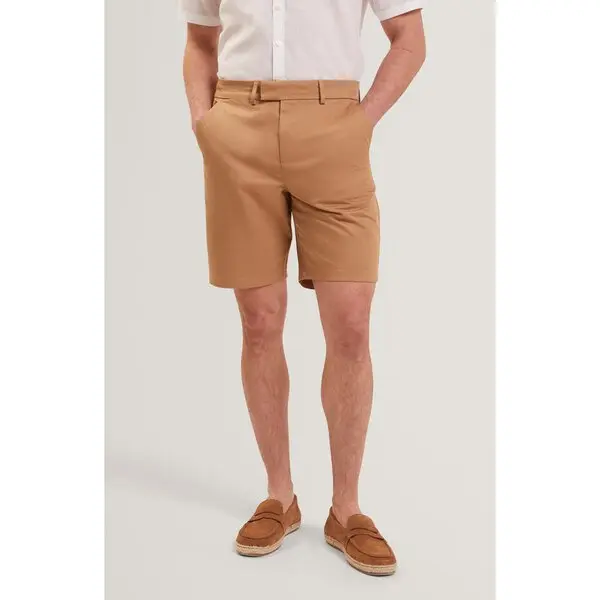 Ted Baker London Loweton Slim Fit Stretch Cotton Chino Shorts - Tan