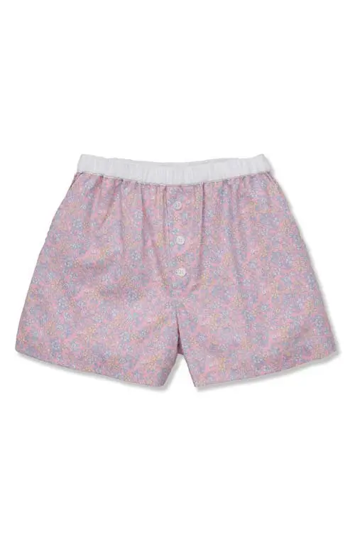 PETITE PLUME Cotton Pajama Shorts - Pink