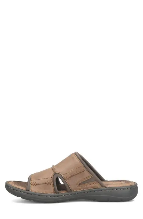 BØRN Maldon Slide Sandal - Light Brown Nubuck
