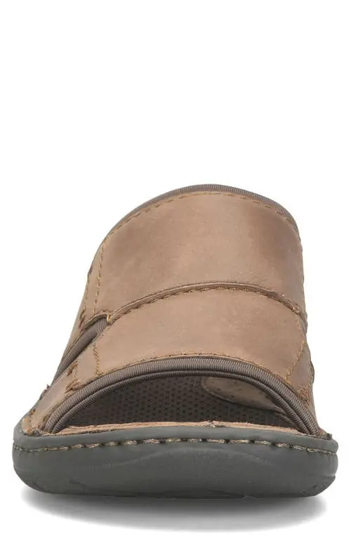 BØRN Maldon Slide Sandal - Light Brown Nubuck