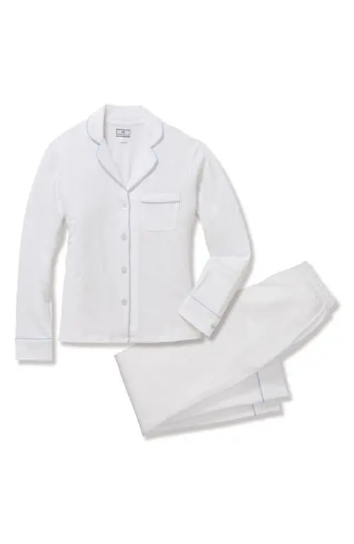 PETITE PLUME Pima Cotton Pajamas - White