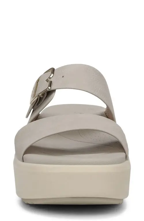 Dr. Scholl'S All Time Max Platform Wedge Slide Sandal - Oyster