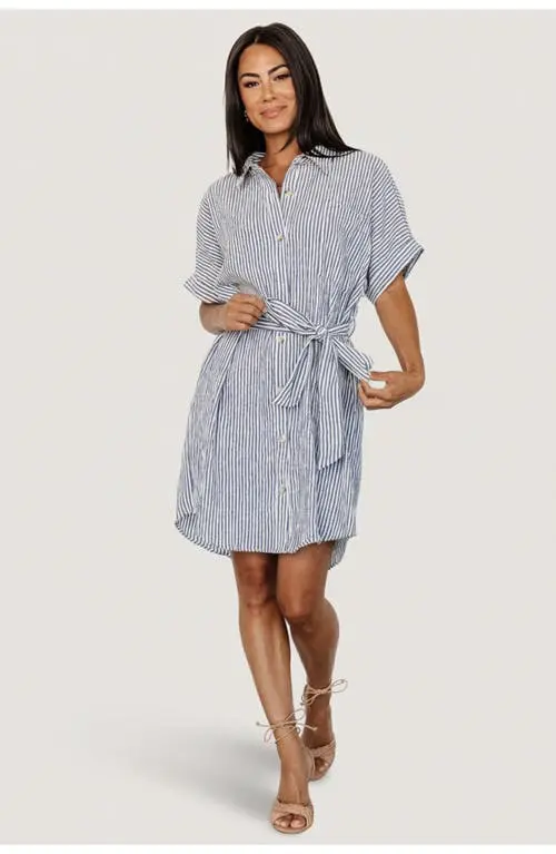 BALTIC BORN Seersucker Shirt Dress