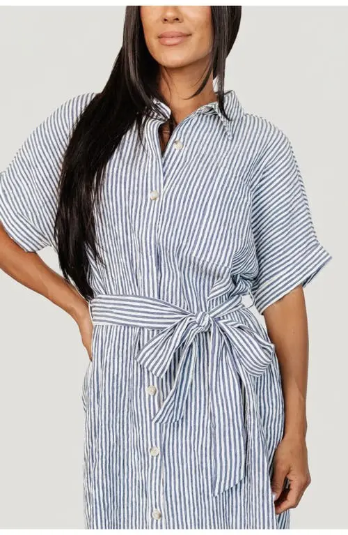 BALTIC BORN Seersucker Shirt Dress