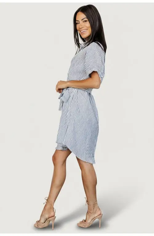 BALTIC BORN Seersucker Shirt Dress