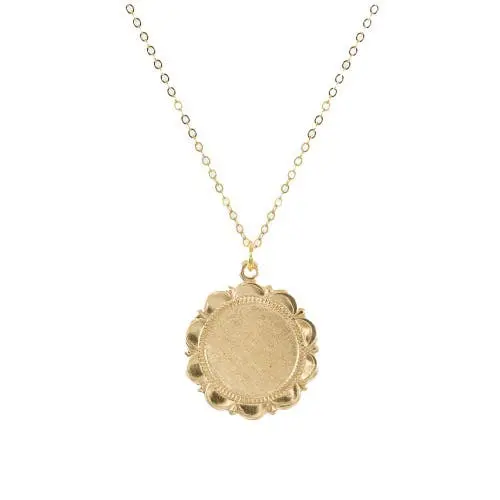 OUTOFOFFICE 14k Filled Minimal Flower Chain Necklace - Gold