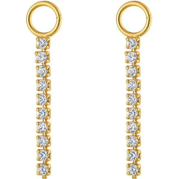 OUTOFOFFICE Multi Pavé Earring Charm - Gold