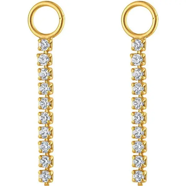 OUTOFOFFICE Multi Pavé Earring Charm - Gold