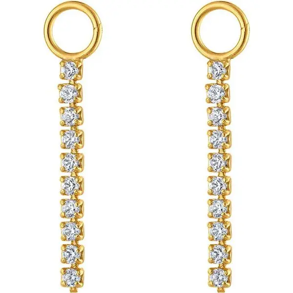 OUTOFOFFICE Multi Pavé Earring Charm - Gold