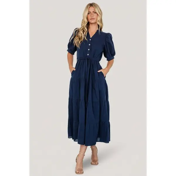 BALTIC BORN Camille Maxi Dress - Navy