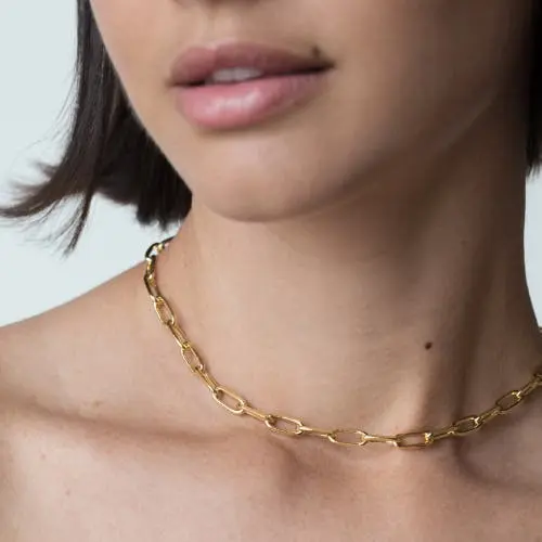 OUTOFOFFICE Demi Fine Paper Clip Chain Necklace