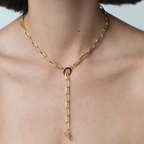 OUTOFOFFICE Demi Fine Paper Clip Chain Necklace