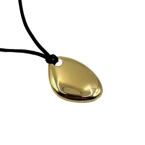 OUTOFOFFICE Bold Sculptural Cord Necklace - Gold