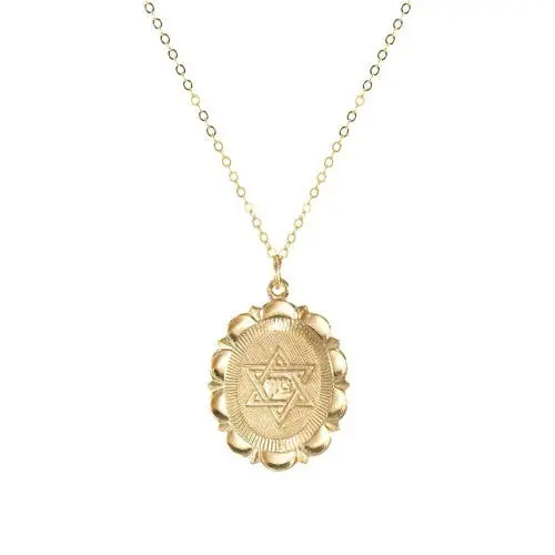 OUTOFOFFICE 18k Vermeil Star Of David Charm Necklace - Gold