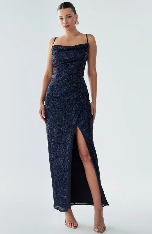 BWLDR Indy Dress - Navy Sequin