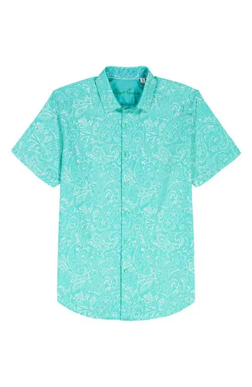 Robert Graham Hudson Short Sleeve Button-up Shirt - Mint