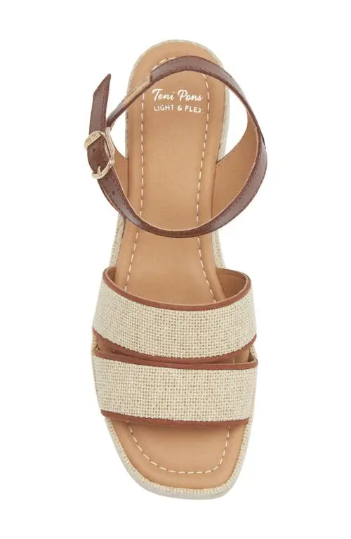 TONI PONS Aura Espadrille Wedge Sandal - Natural