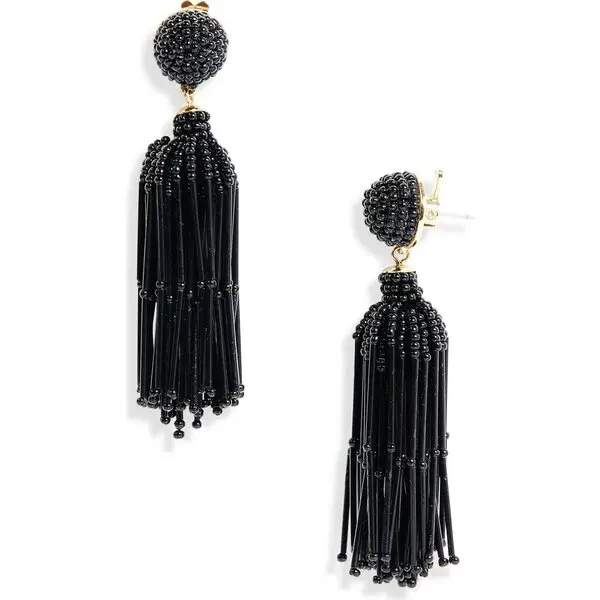 Carolina Herrera Tassel Earrings - Black