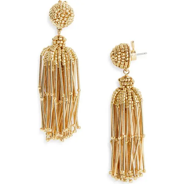 Carolina Herrera Tasseled Earrings - Gold