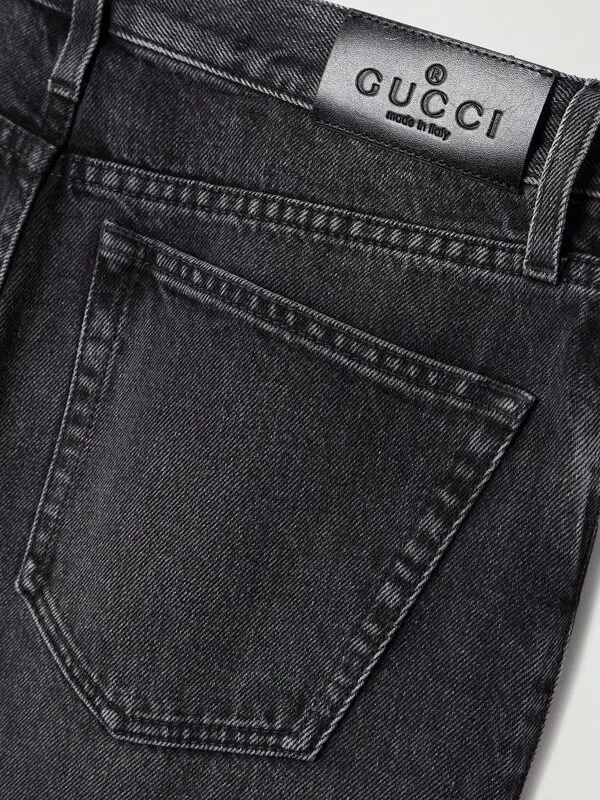 Gucci Horsebit-detailed Low-rise Bootcut Jeans