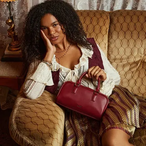 LAMBERT Camille Vegan Leather Handbag - Passion