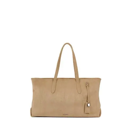 LAMBERT Britneyvegan Suede Tote Bag - Beige