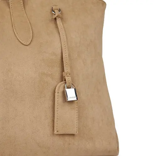 LAMBERT Britneyvegan Suede Tote Bag - Beige