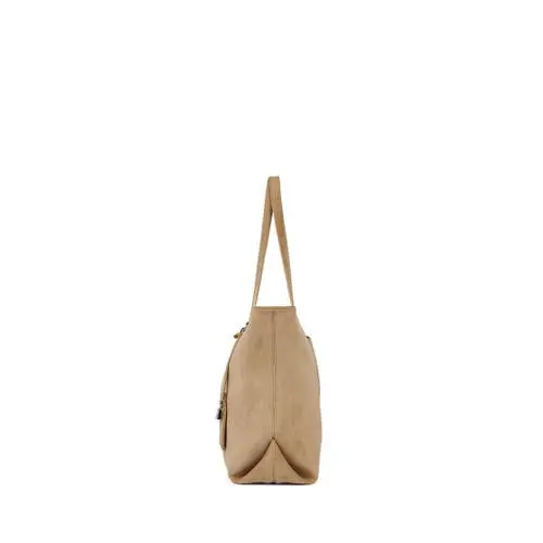 LAMBERT Britneyvegan Suede Tote Bag - Beige