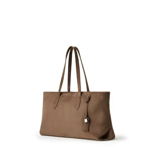 LAMBERT Vegan Suede Tote Bag - Taupe