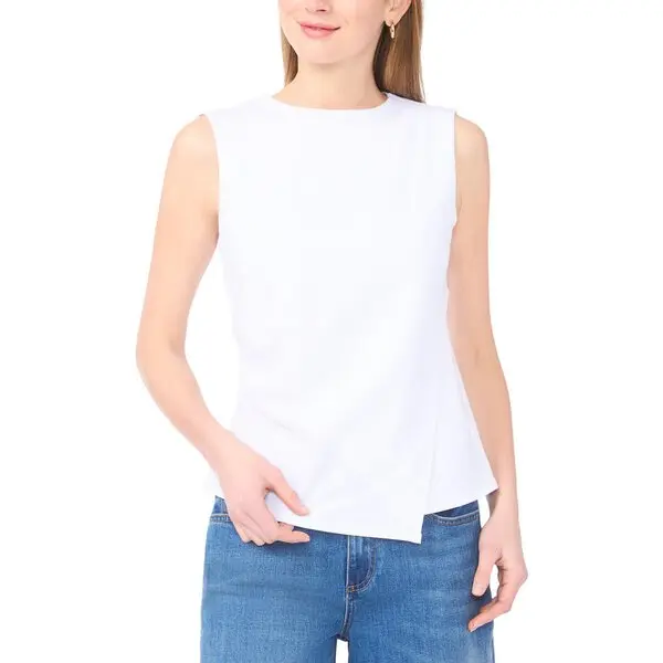 Vince Camuto Asymmetric Knit Top - New Ivory