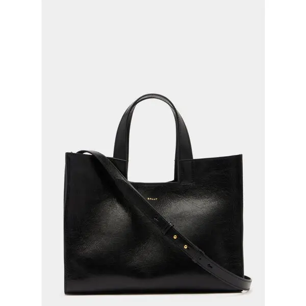 Bally Easy Tote Bag In Bovine Leather - Black