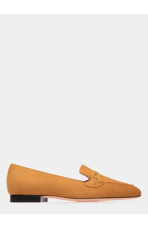 Bally Daily Emblem Loafer In Suede - Deserto 22