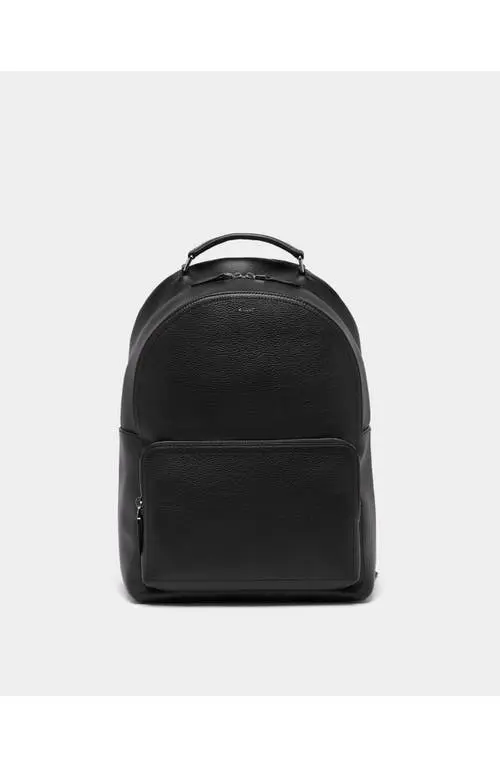 Bally Capitol Backpack In Grained Bovine Leather - Black