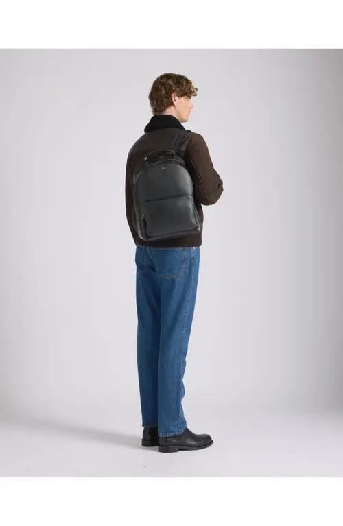 Bally Capitol Backpack In Grained Bovine Leather - Black