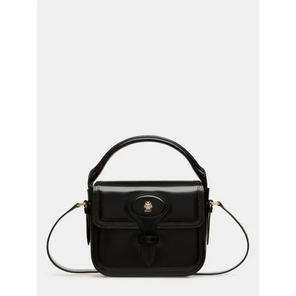 Bally Beckett Minibag In Brushed Leather - Black