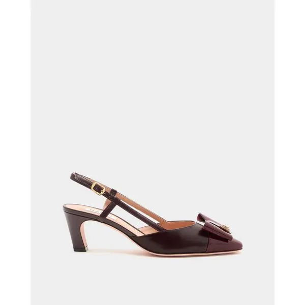Bally B-bow Slingback Pump In Andorra Leather - Red
