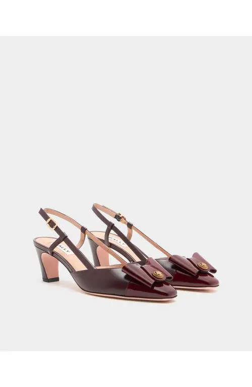 Bally B-bow Slingback Pump In Andorra Leather