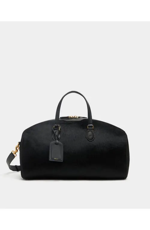 Bally Beckett Duffle Bag In Pony Hair - Black