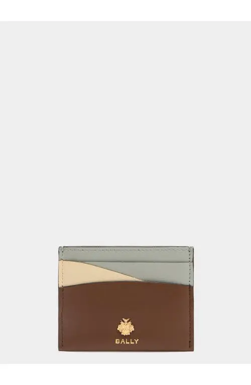 Bally Essential Card Holder In Calf Leather - Multi