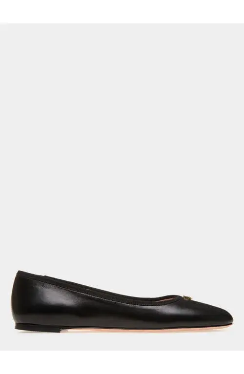 Bally Rina Flat In Nappa Leather - Black