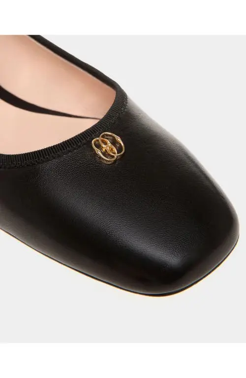 Bally Rina Flat In Nappa Leather Lined In Goat Leather