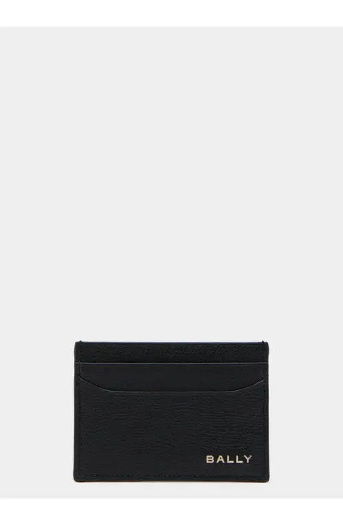 Bally Essential Card Holder In Grained Leather