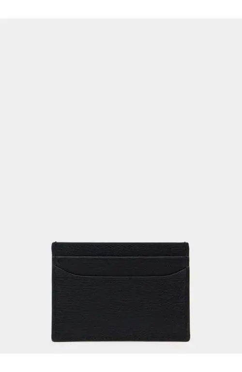 Bally Essential Card Holder In Grained Leather