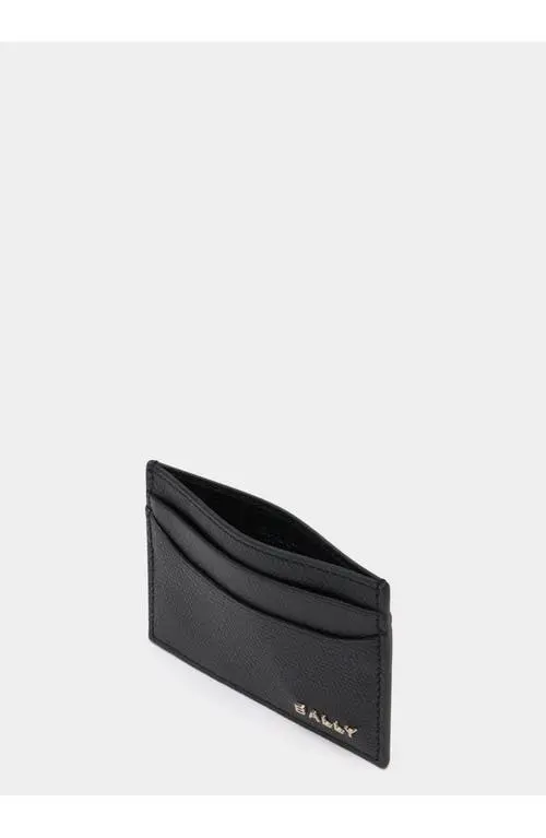 Bally Essential Card Holder In Grained Leather