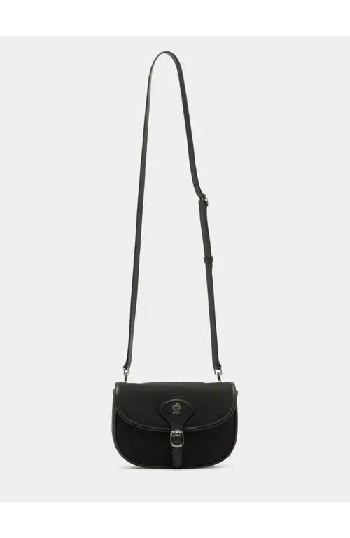 Bally B-light Crossbody Bag In Nylon And Leather - Black+palladio