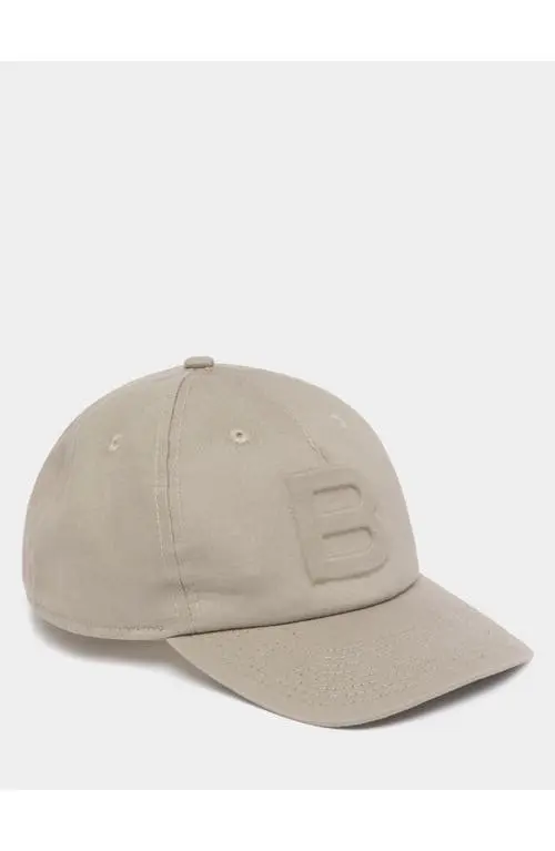 Bally Baseball Hat In Cotton With A Debossed Logo - Gray