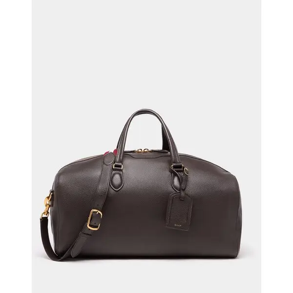 Bally Beckett Duffle Bag In Grained Leather - Brown