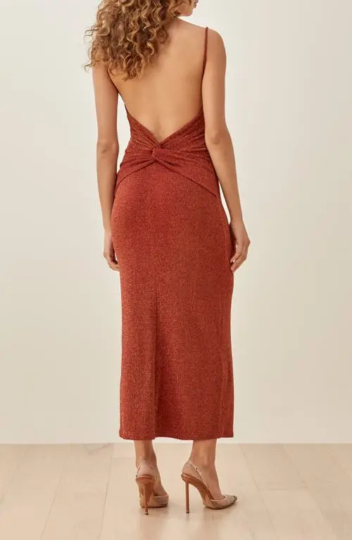 REFORMATION Breslin Sparkle Midi Slipdress